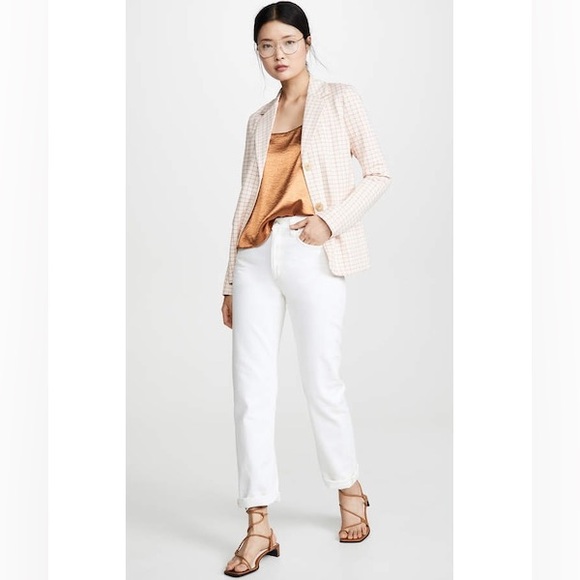 Rosetta Getty | Jackets & Coats | Nwt Rosetta Getty Fitted Orange Cream ...